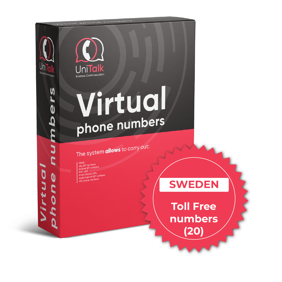 Swedish Toll Free phone numbers (20) - UniTalk